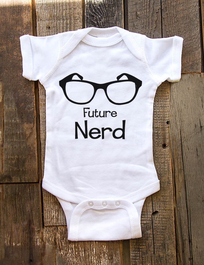 Future Nerd with Glasses - Baby One-Piece Bodysuit, Infant, Toddler, Y ...