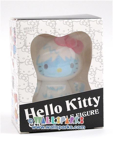HELLO KITTY Sanrio Collectable Mini Figure Yeti Flock Covered 3" Figur ...