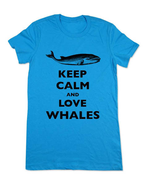 Keep Calm And Love Whales - Women & Men Shirt – wallsparks
