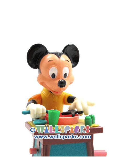 Walt Disney Mickey Mouse Eating Spaghetti Mechanical Wind Up Toy ...
